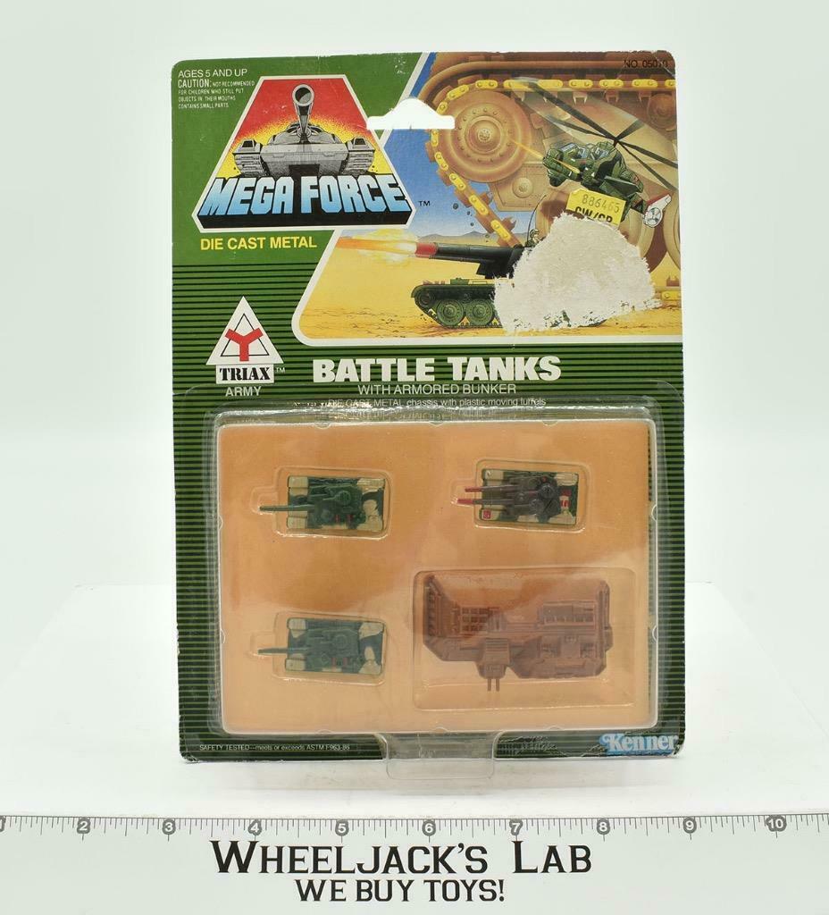 Battle Tanks W/Armored Bunker 1989 TRIAX Mega Force MOSC NEW Action ...