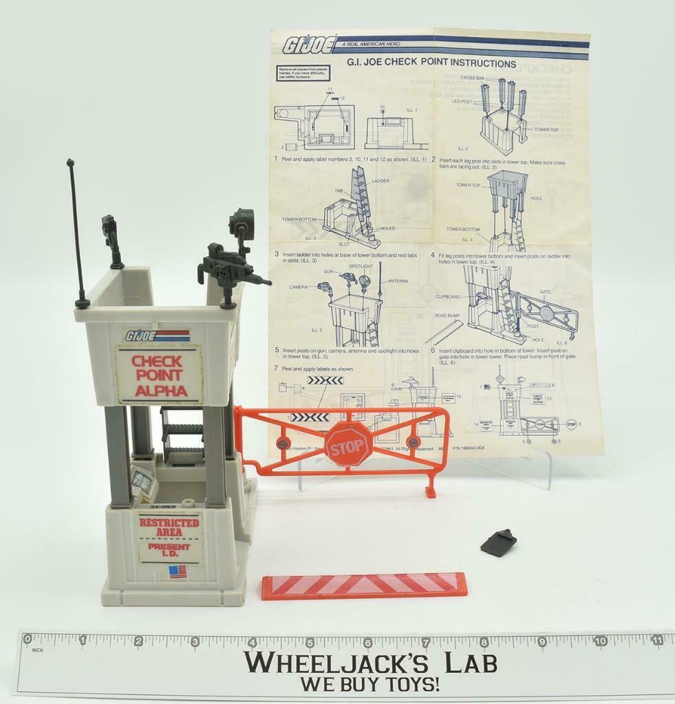 Check Point 100% Complete Alpha Battle Station GI Joe 1985 Hasbro ...