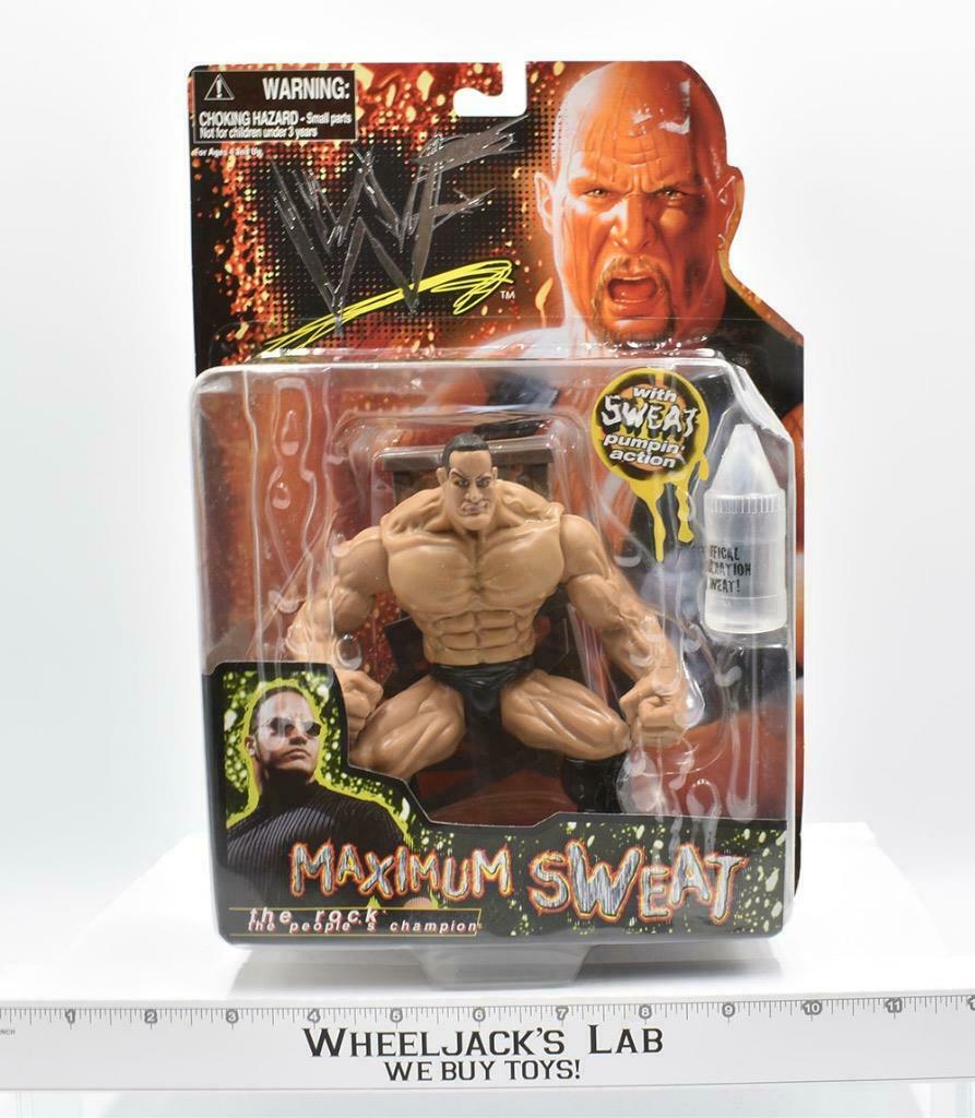The Rock Maximum Sweat Jakks Pacific WWF 1999 Sealed Action Figure ...