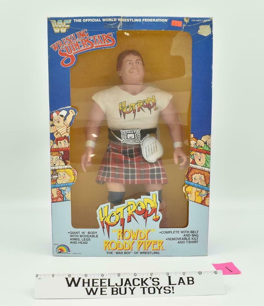 16" Rowdy Roddy Piper #2 Hot Rod Wrestling Superstars WWF MISB 1985 ...