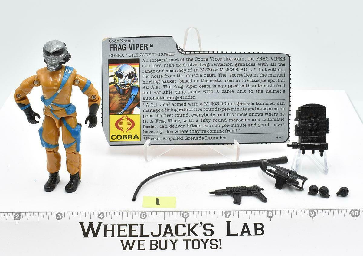 Frag-Viper #1 V1 100% Complete 1989 GI Joe ARAH Hasbro Vintage Action ...