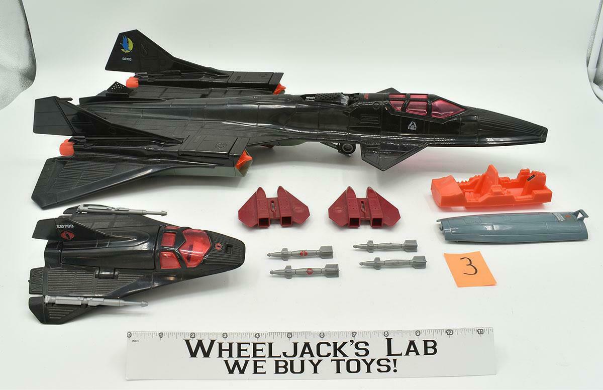 Cobra Night Raven SR-71 Blackbird Jet #3 1986 GI Joe Hasbro Vintage ...