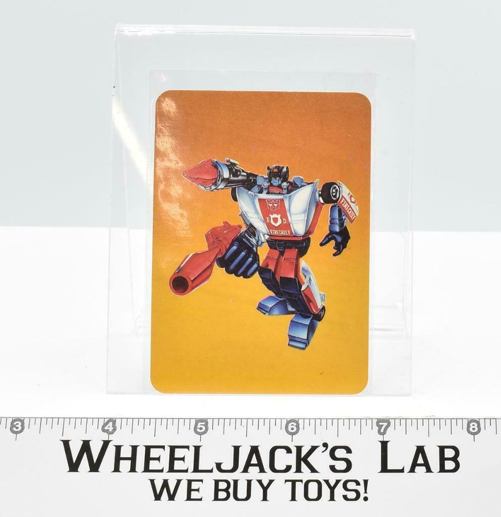 Red Alert Card 13 Variant Color 1985 G1 Transformers Action Trading ...