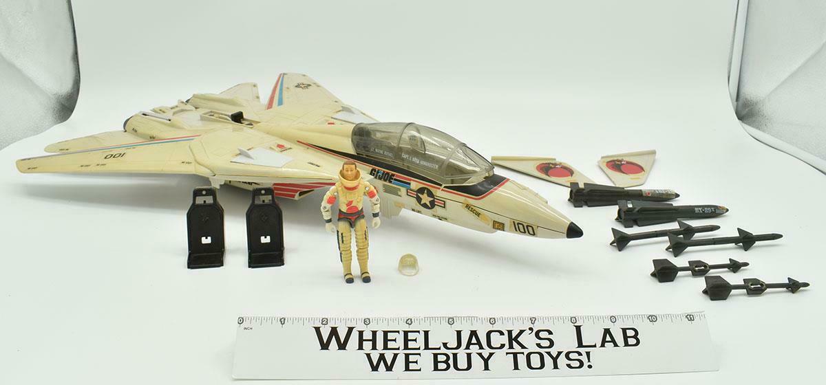 Skystriker XP-14F Combat Jet W/Joe Ace 1983 G.I. Joe Cobra Vehicle ...