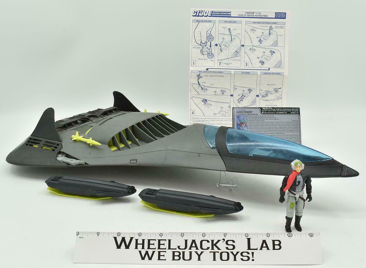 Phantom X-19 Stealth Fighter 100% Complete 1988 GI Joe Hasbro Vintage ...