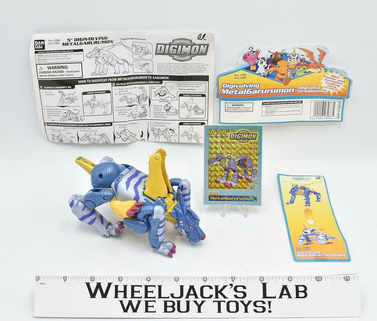 Digimon Digivolving MetalGreymon to Gabumon 1999 Digital Monsters ...