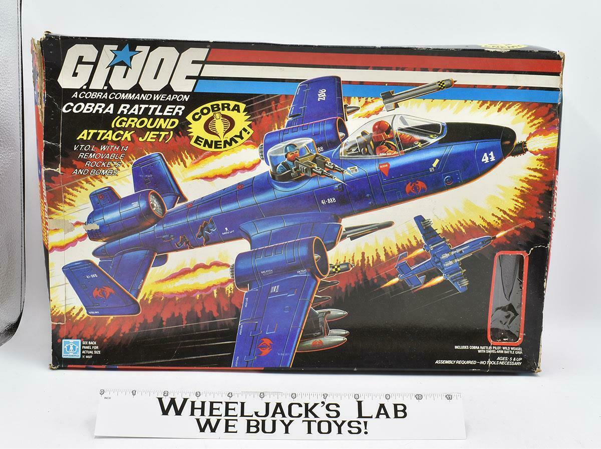 Ground Attack Jet Cobra Rattler COMPLETE W/Box GI Joe 1984 Action ...