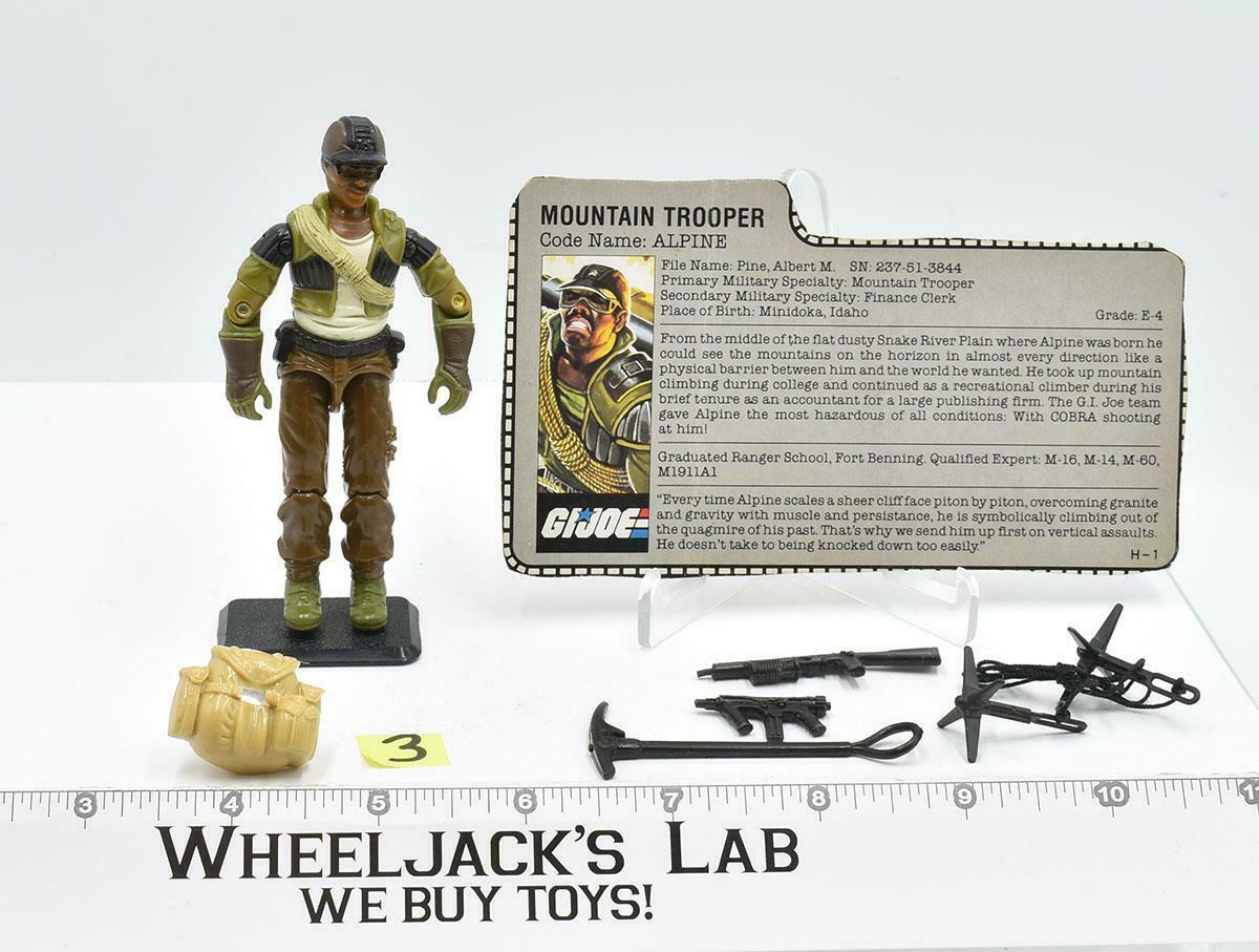 Alpine #3 V1 100% Complete ARAH Vintage Hasbro GI Joe 1985 Action ...