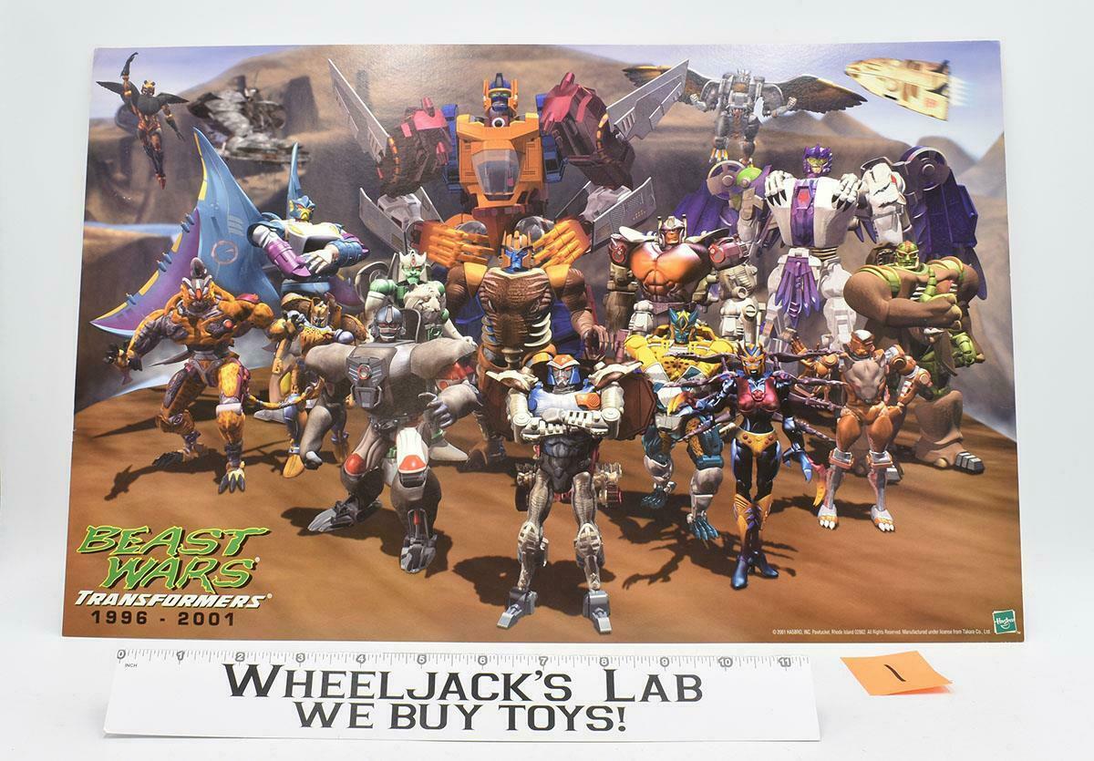 Botcon 3H 2001 #1 Promo Beast Wars Prints Poster Maximals - Wheeljack's Lab