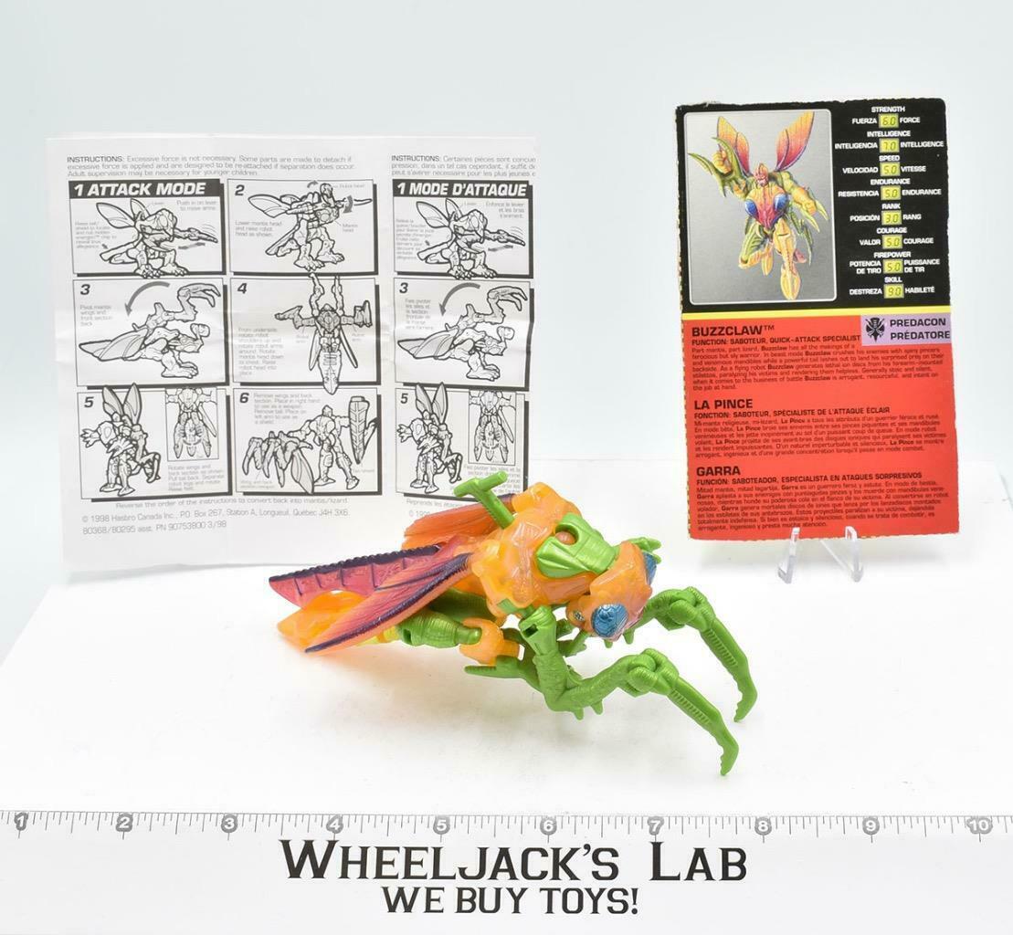 Buzzclaw Predacon 1997 Beast Wars Transformers - Wheeljack's Lab