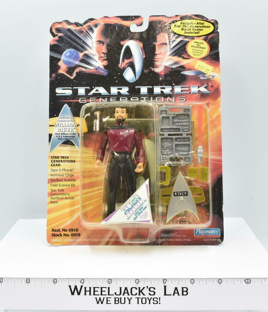LT. Commander William Riker Star Trek Generations 1994 Playmates Figure ...