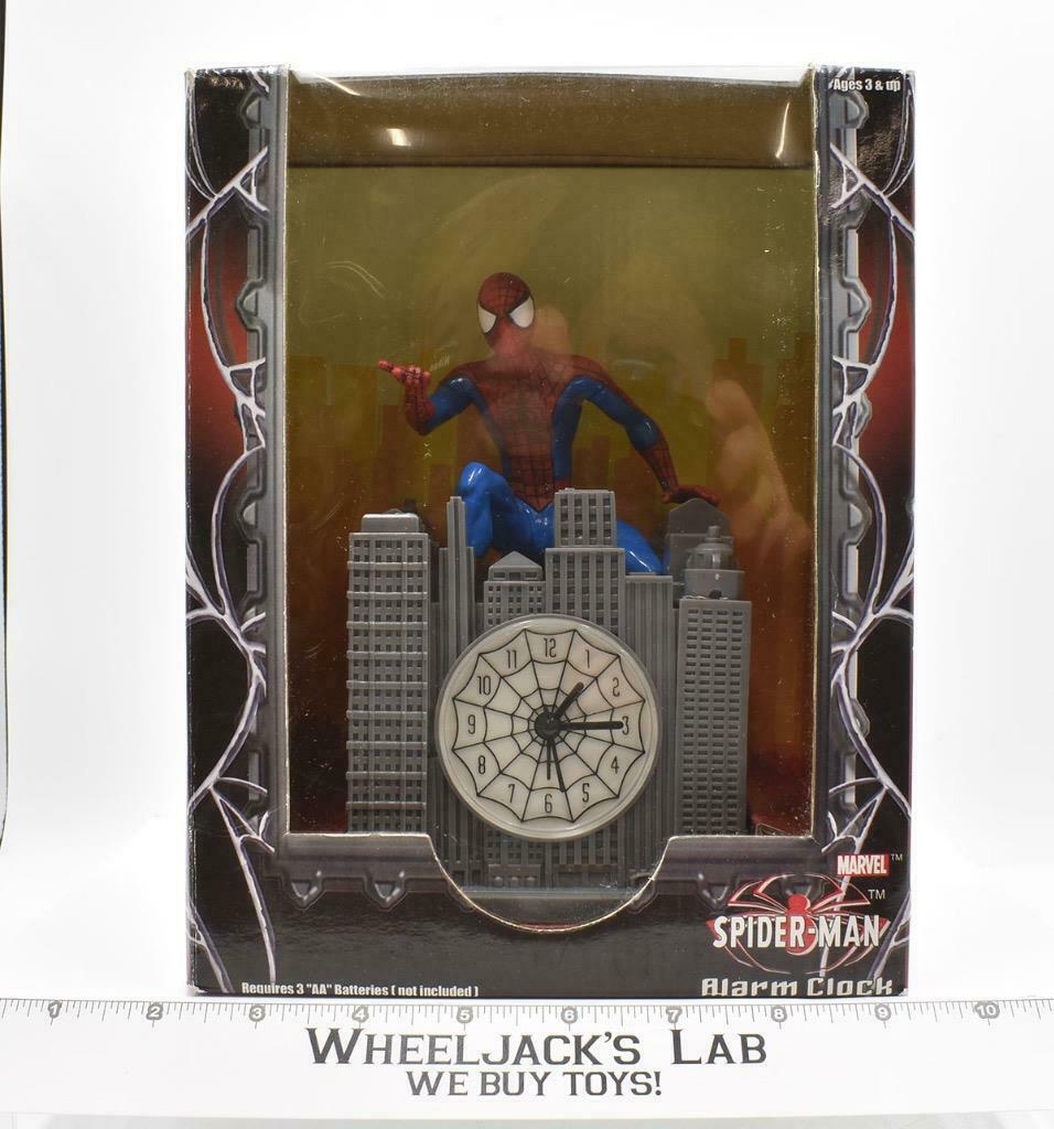 Spider-Man Alarm Clock Marvel 2002 Action Figure MIB - Wheeljack's Lab