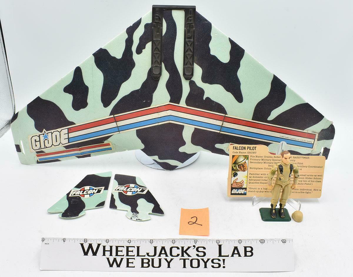 Falcon Glider #2 W/ Grunt Complete 1983 GI Joe ARAH Action Figure ...