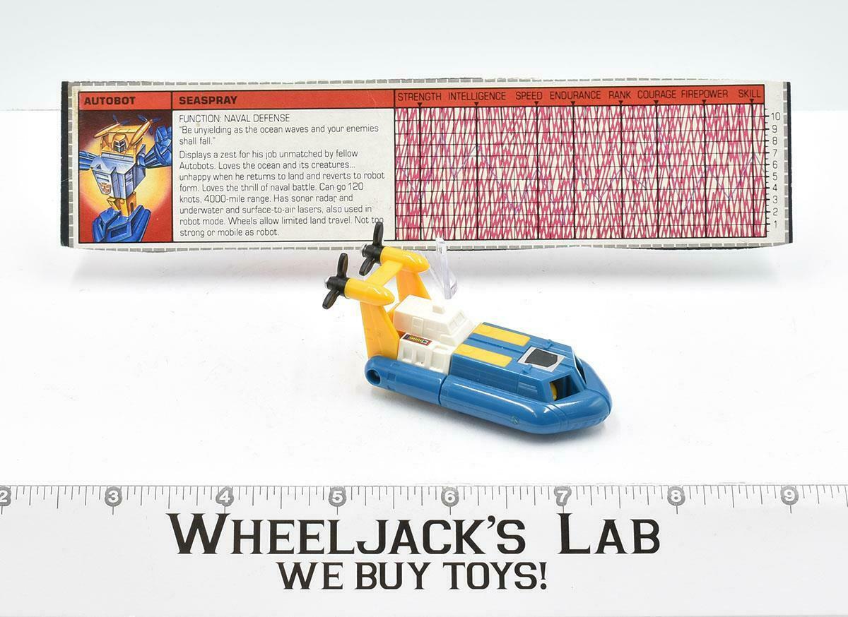 Seaspray 100% Complete 1985 Hasbro G1 Transformers Hovercraft Action ...