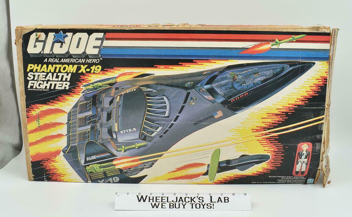 Phantom X-19 Stealth Fighter W Box GI Joe 1988 Action Figure Vehicle ...
