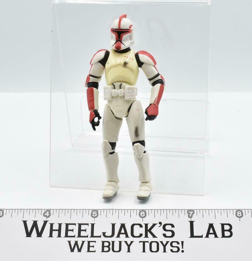 Red Clone Trooper Captain Star Wars Attack of the Clones 2003 Hasbro ...