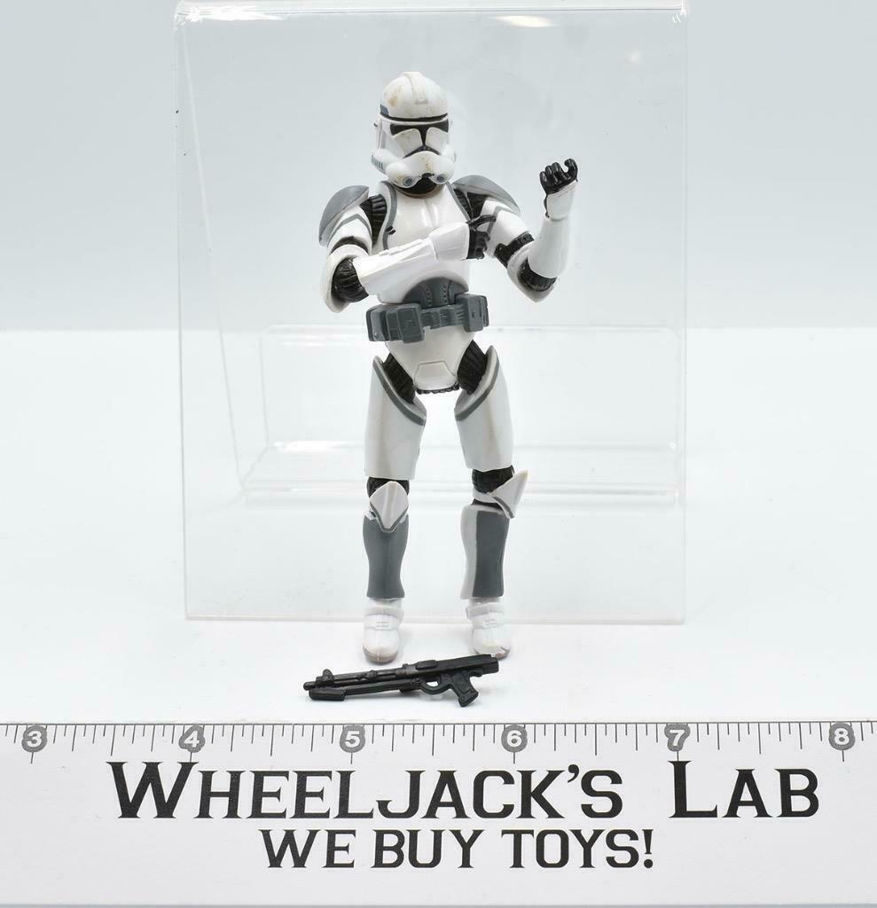 Grey Clone Trooper #2 Attack on Coruscant Star Wars 2005 Hasbro Action ...