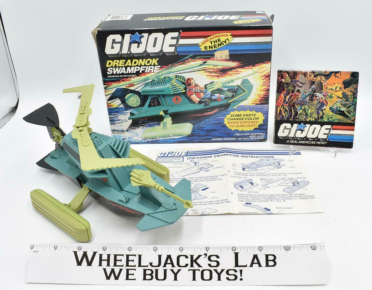 Dreadnok Swampfire Vehicle W/Box 100% Complete GI Joe 1986 Action ...
