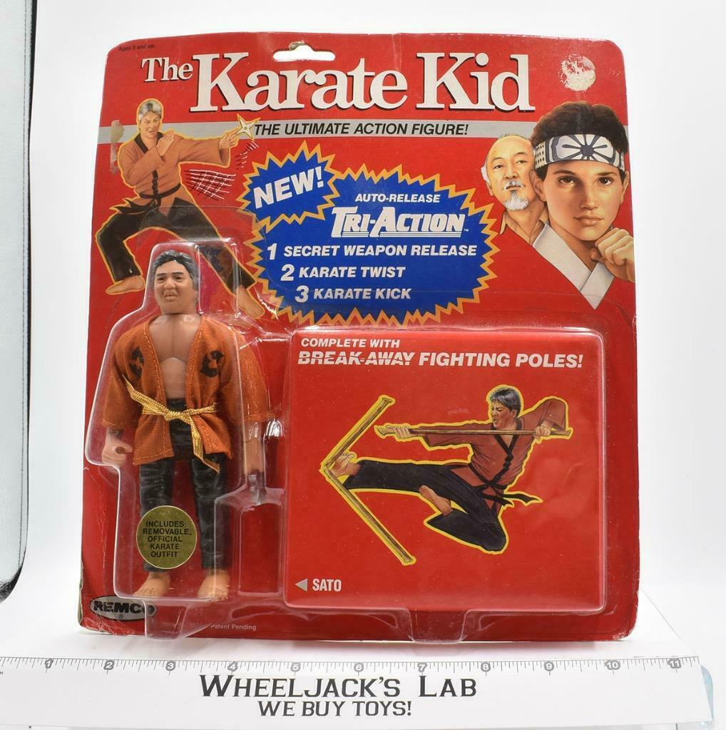 Sato The Karate Kid 1986 Remco Toys Inc NEW MOSC Red Card Action Figure ...