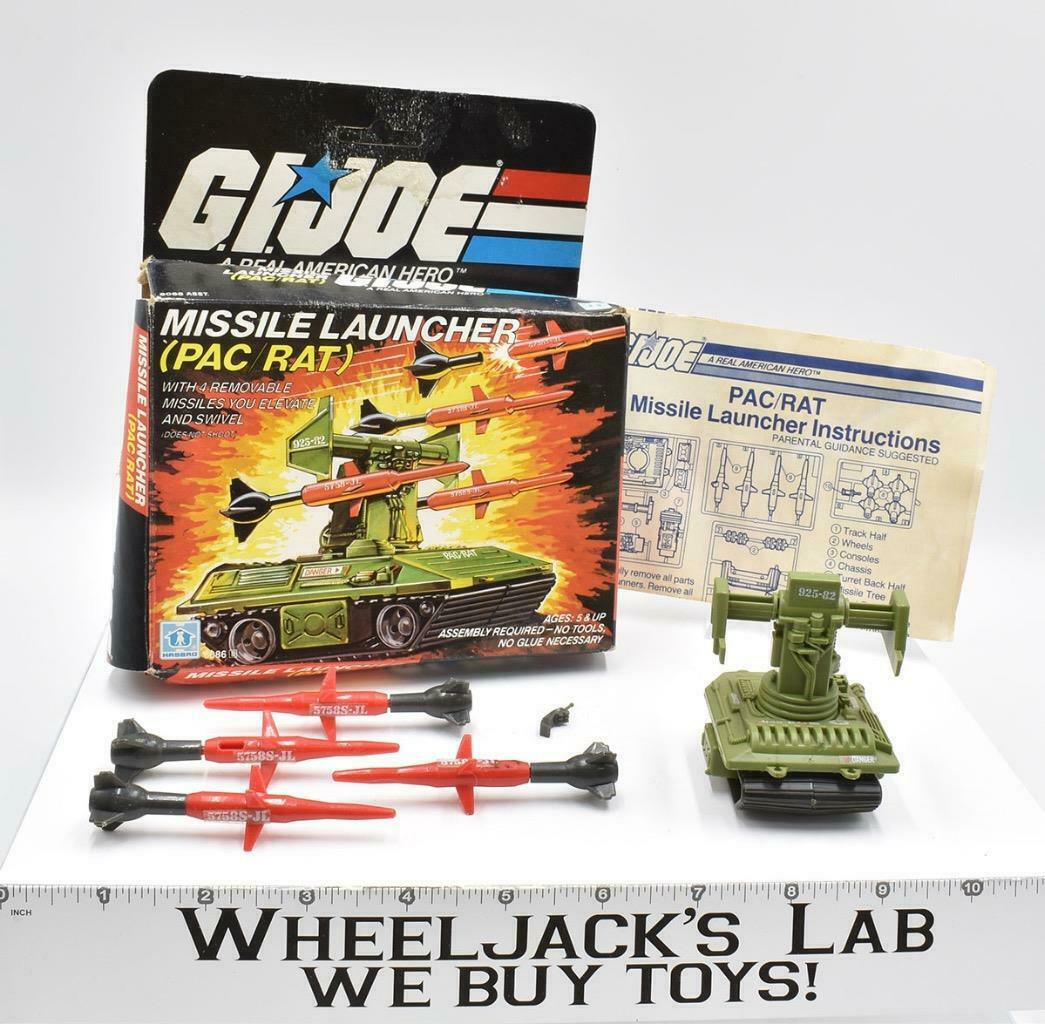 Pac Rat Missile Launcher Complete 1983 W/Box GI Joe Cobra ARAH Vehicle ...