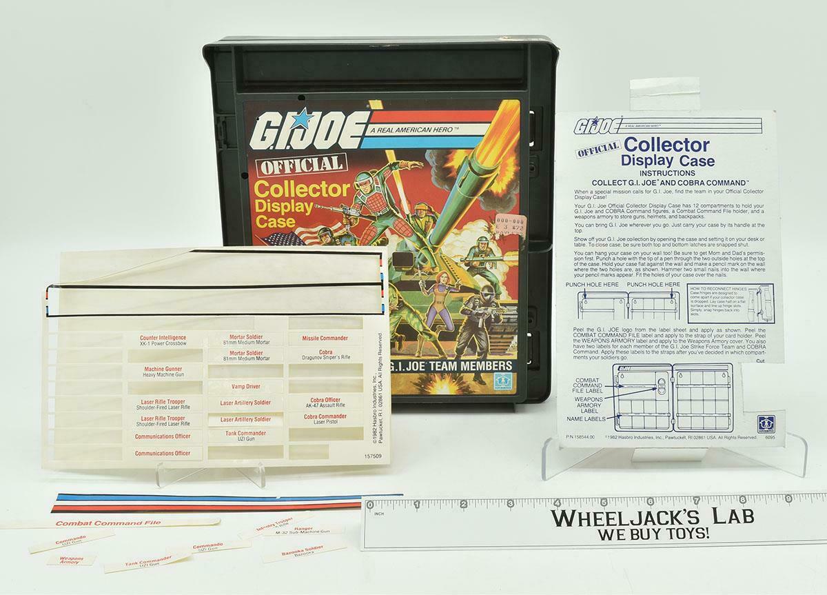 Collector Display Case Carry Storage UNBROKEN GI Joe Action Figure 1982 ...