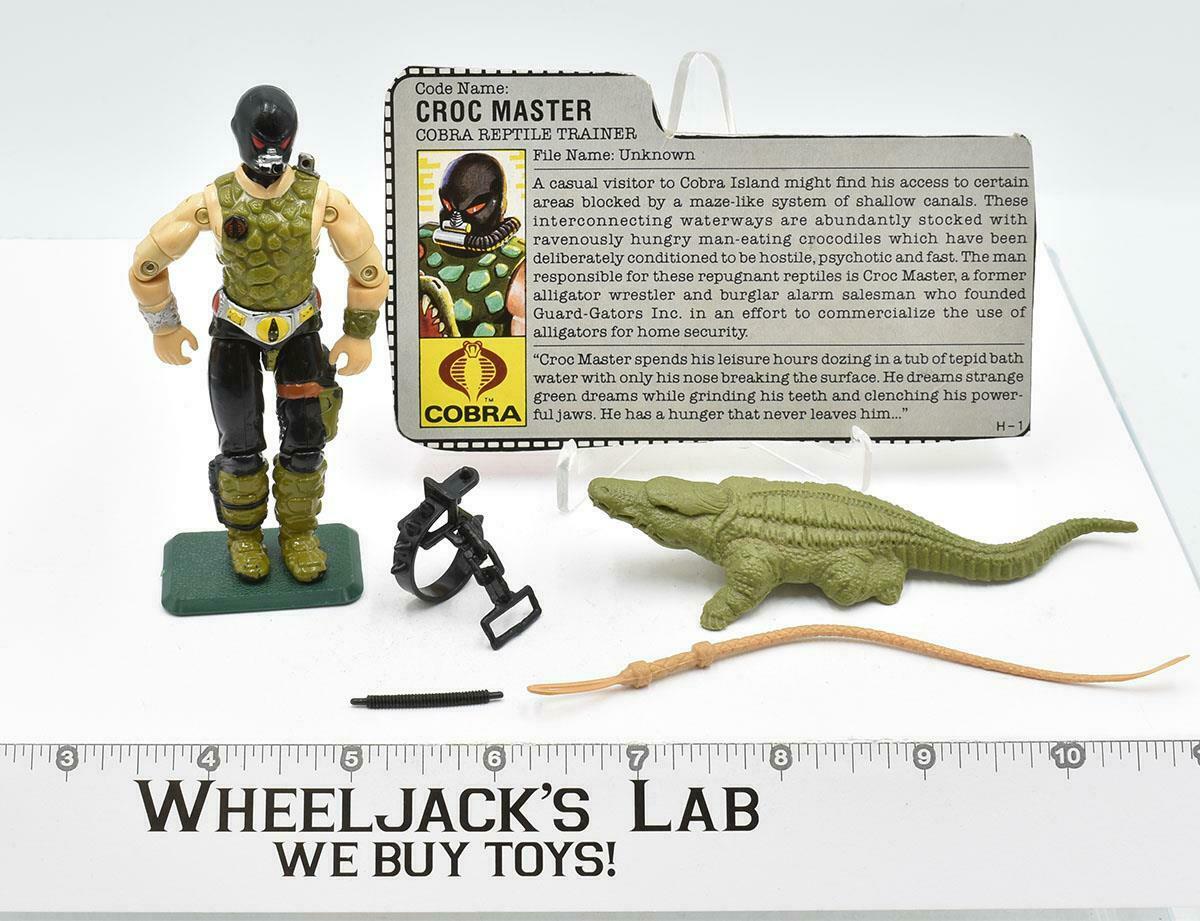 Croc Master V1 100% Complete GI Joe ARAH Vintage Hasbro 1987 Action ...