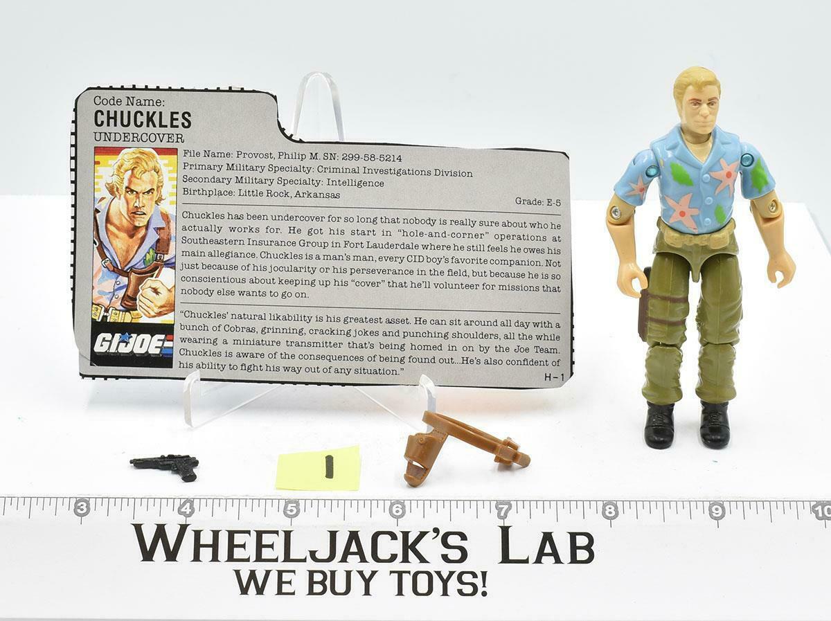 Chuckles #1 V1 100% Complete 1987 GI Joe Hasbro Vintage Action Figure ...