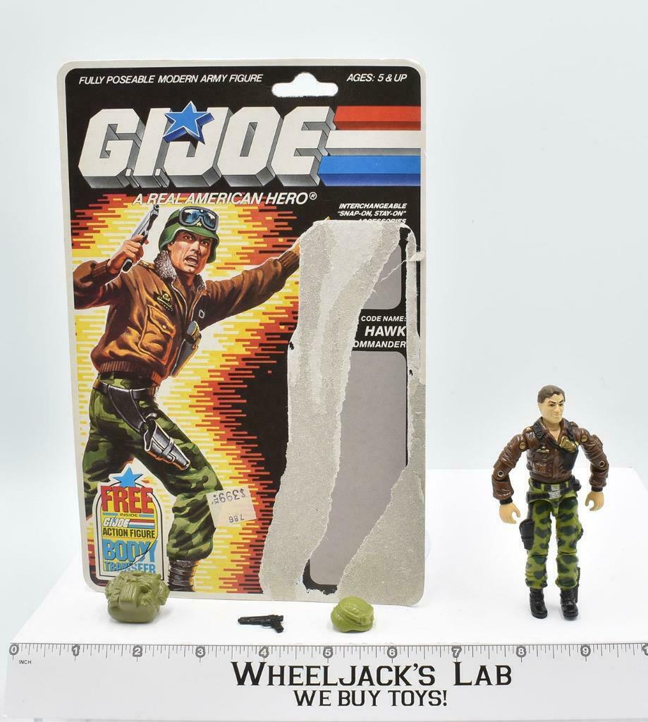 Hawk V2 100% Complete W/ Card 1986 GI Joe Hasbro Vintage Action Figure ...