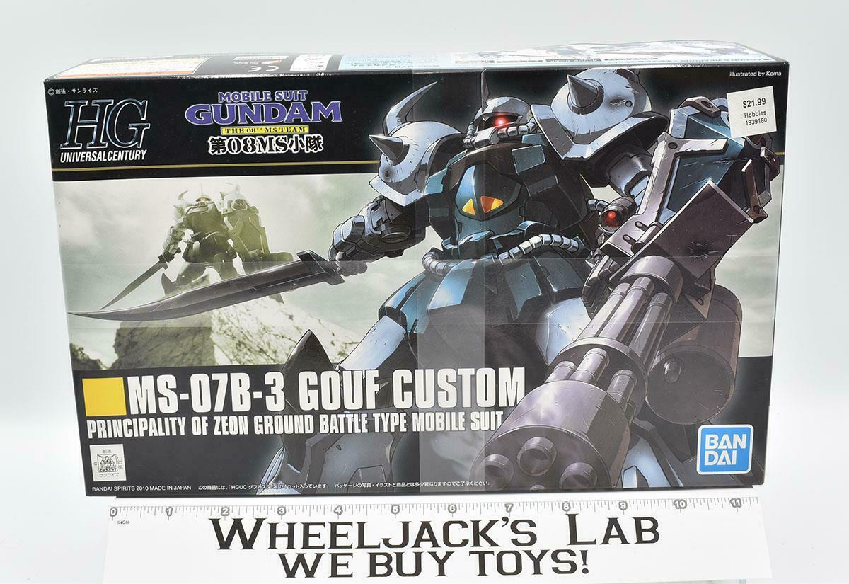 MS-07B-3 Gouf Custom Zeon Ground Battle Type Mobile Suit Gundam Bandai ...
