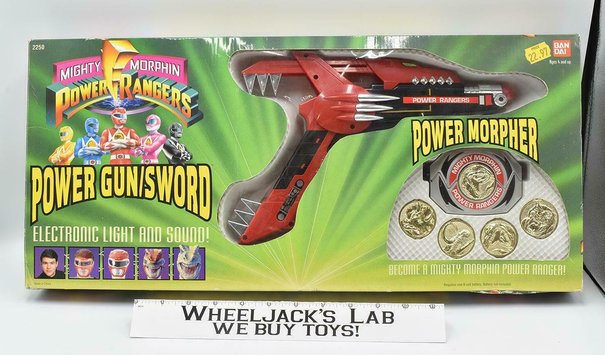 Power Gun/Sword Power Morpher WORKS MIB Mighty Morphin Power Rangers ...
