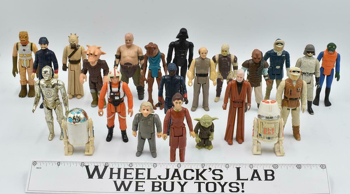 Lot of 23 Star Wars 1970's Kenner Vintage Action Figures - Wheeljack's Lab