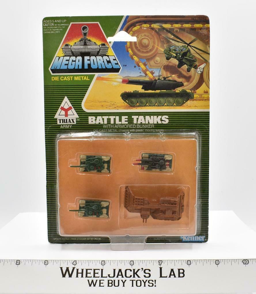 Battle Tanks W/Armored Bunker 1989 TRIAX Mega Force MOSC NEW Action ...