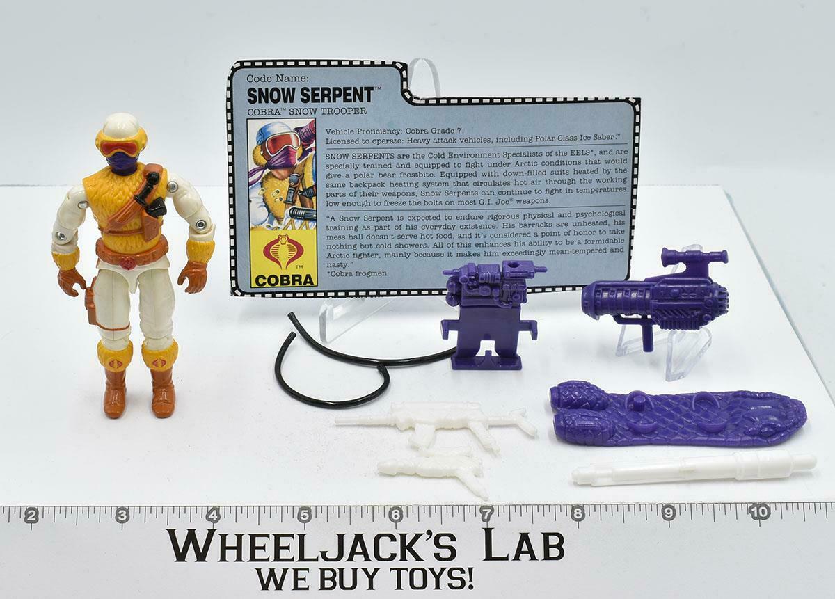 Snow Serpent V2 100% Complete 1991 GI Joe Vintage Hasbro Action Figure ...