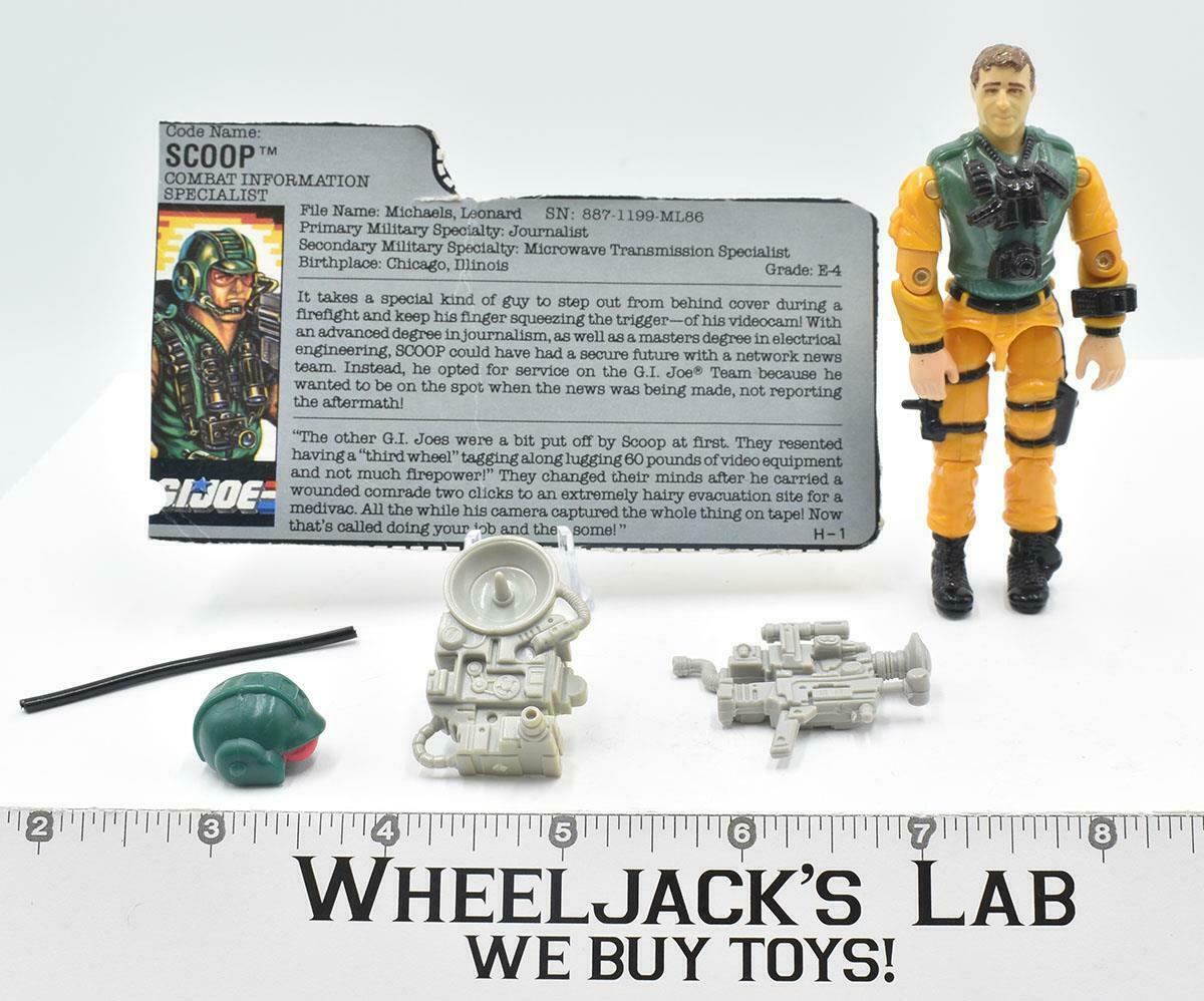 Scoop V1 1989 GI Joe ARAH Hasbro Vintage Action Figure - Wheeljack's Lab