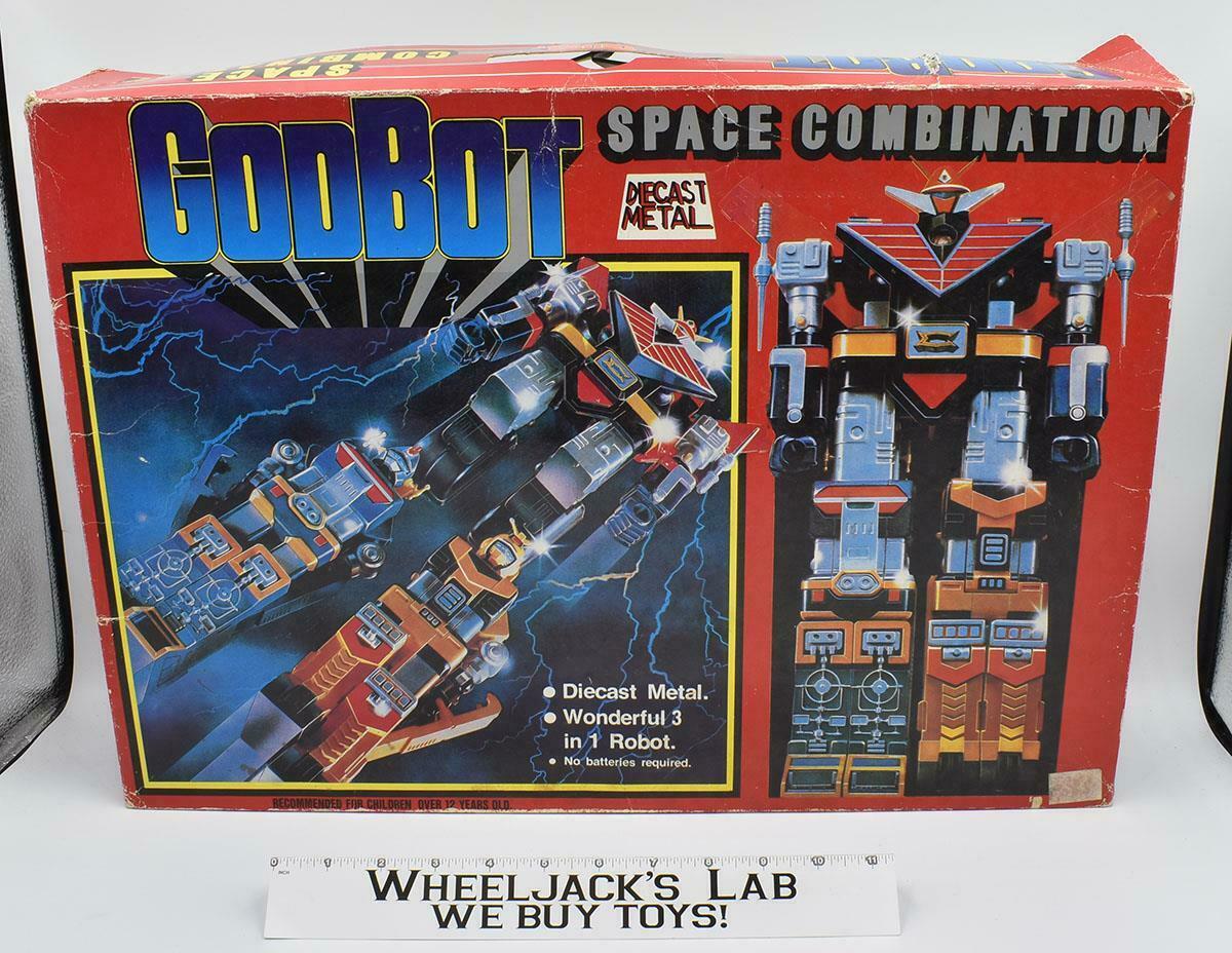 Godbot Space Combination Diecast Set Complete W Box Vintage Action ...