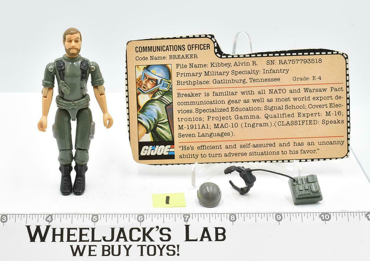Breaker #1 V1 STRAIGHT ARM 100% Complete 1982 GI Joe ARAH Hasbro Action ...