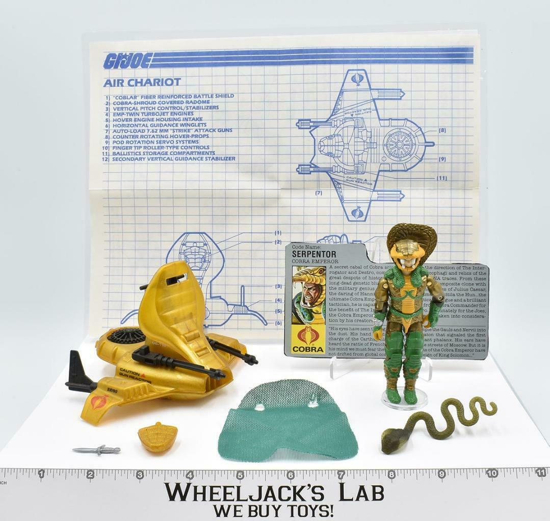 Air Chariot W/ Serpentor 100% Complete 1986 GI Joe Hasbro Vintage ...