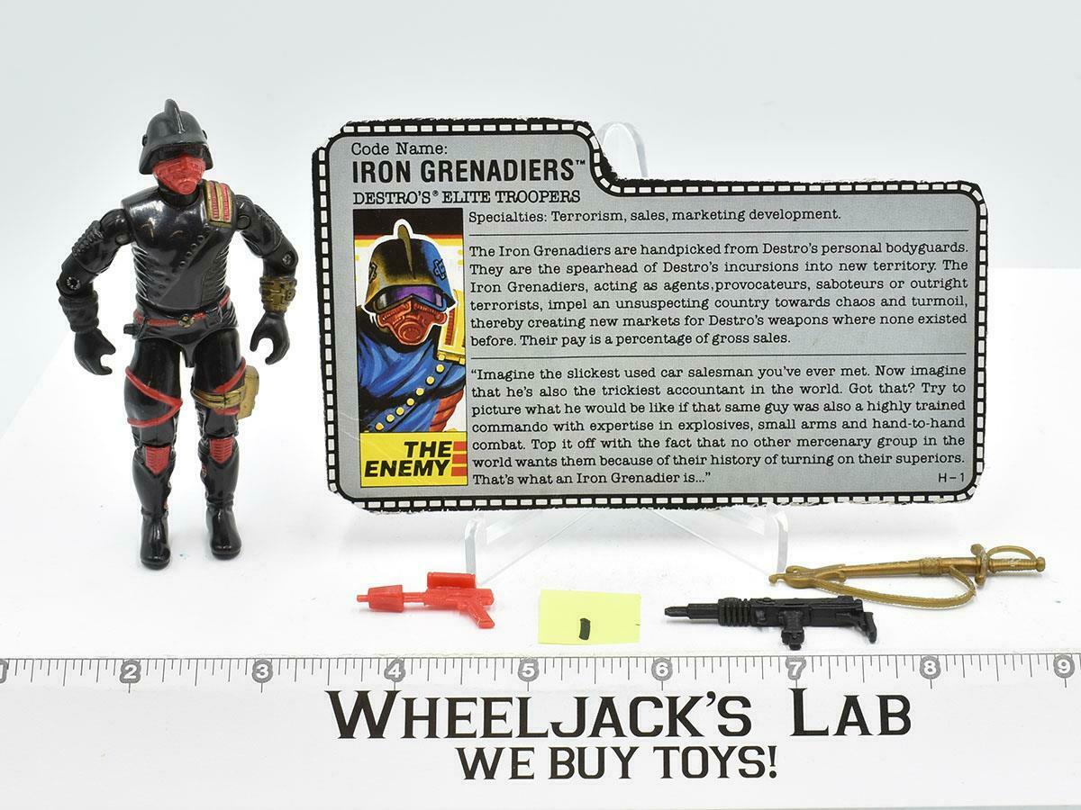 Iron Grenadiers #1 V1 Complete ARAH 1988 GI Joe Vintage Hasbro Action ...