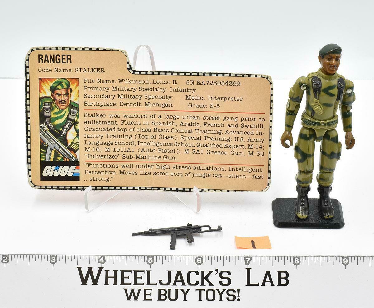 Stalker #1 V1 Straight Arm 100% Complete GI Joe 1982 Hasbro Action ...