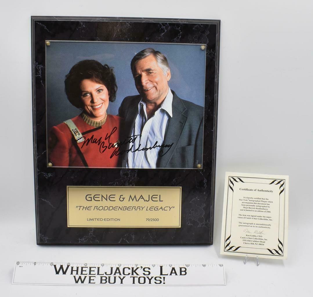 Gene & Majel Star Trek Roddenberry Legacy AUTOGRAPHED Plaque 79/2500 ...