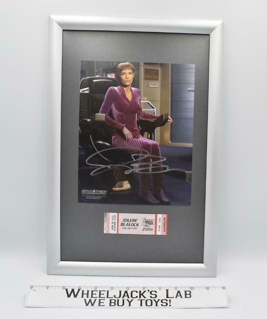 Science Officer T'Pol Star Trek Enterprise Jolene Blalock AUTOGRAPHED Picture - Wheeljack's Lab