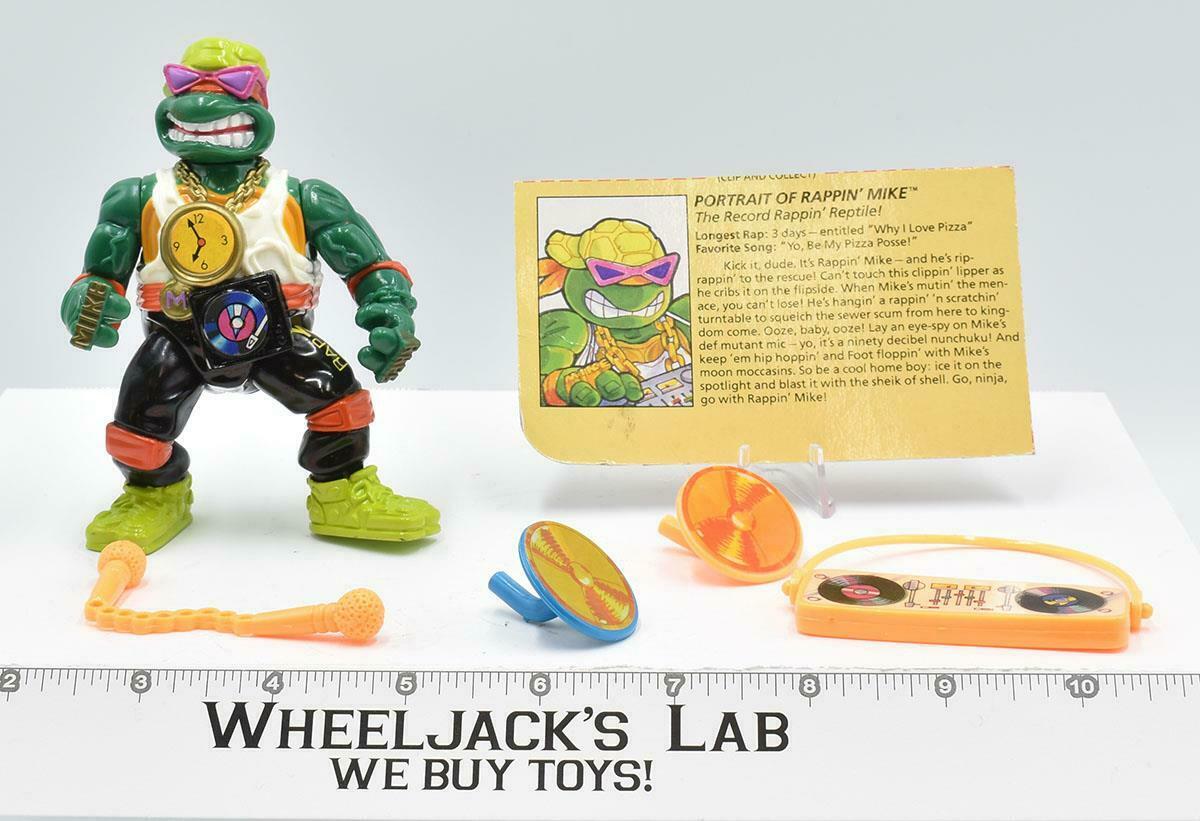 Rappin' Mike 100% Complete 1991 TMNT Teenage Mutant Ninja Turtle ...