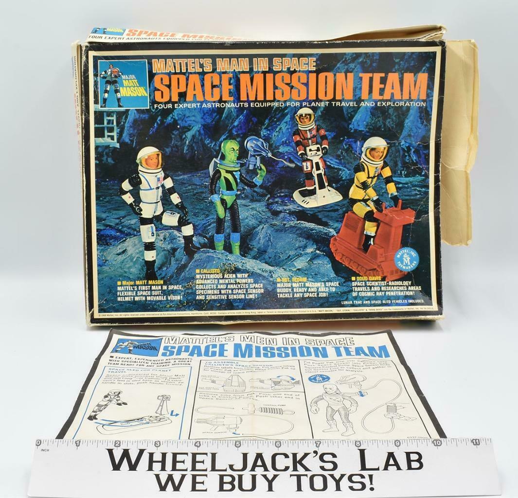 Space Mission Team Mattel's Man In Space BOX & INSTRUCTIONS ONLY 1968 ...