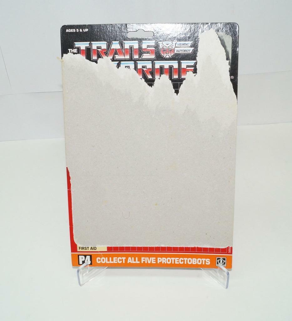 First Aid Defensor Cardback Vintage 1986 G1 Transformers Hasbro Action ...