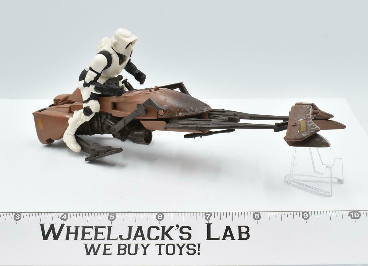 Imperial Speeder Bike W/Trooper Star Wars Power of the Force 1995 Hasbro Vehicle - Wheeljack's Lab