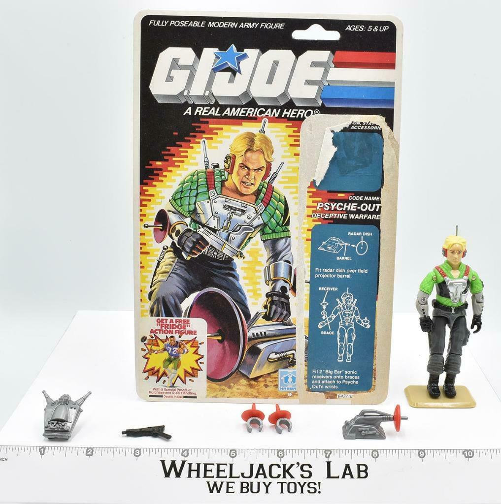 Psyche-Out V1 100% Complete W CARD 1987 GI Joe Hasbro Vintage Action ...
