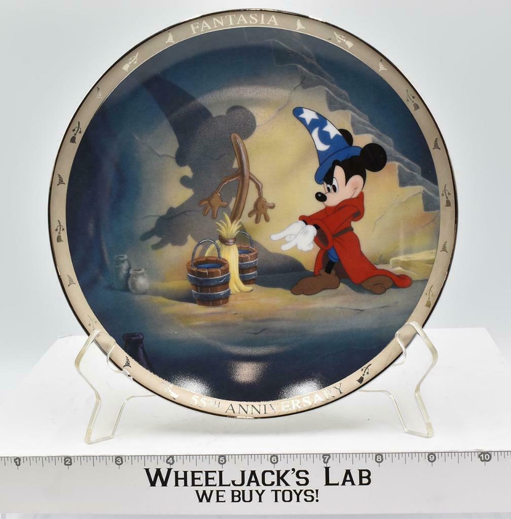 Mickey Mouse Fantasia 55th Anniversary Collectors Plate The Walt Disney ...