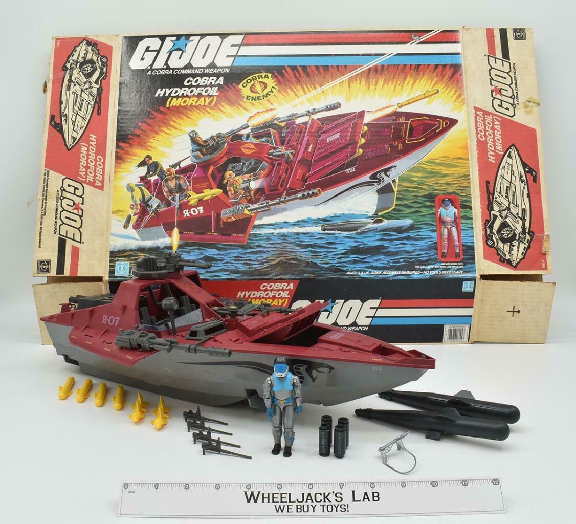 Cobra Moray Hydrofoil 100% Complete W/ Driver, Box & Lens GI Joe 1985 ...