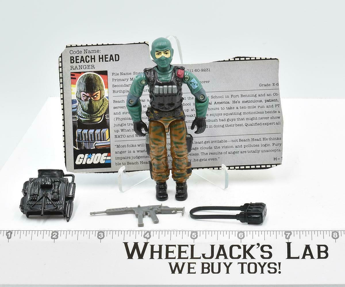 Beach Head #1 V1 100% Complete 1986 GI Joe Hasbro Vintage Action Figure ...