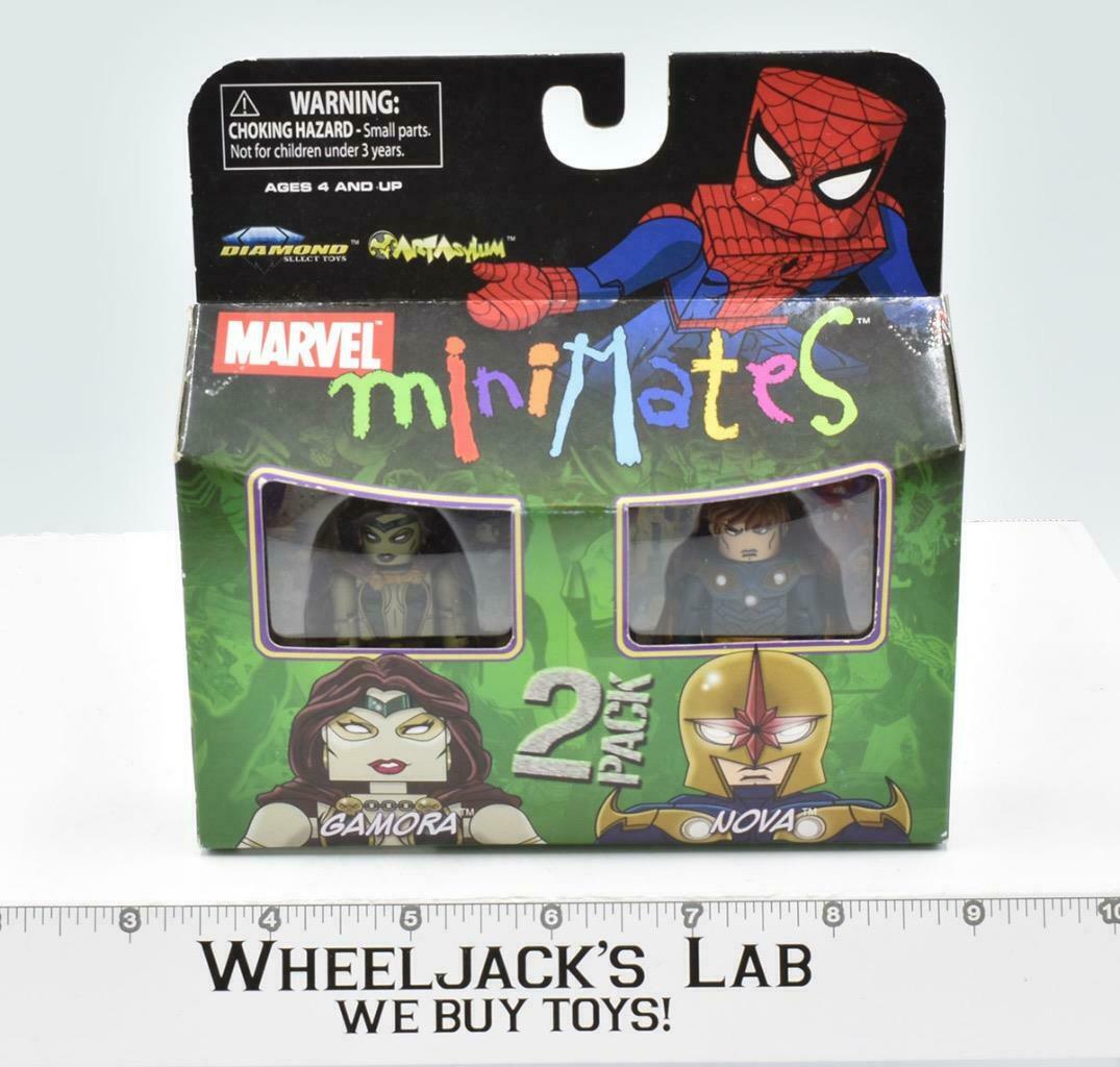 Gamora & Nova Mini Mates Marvel Hasbro 2008 MISB - Wheeljack's Lab